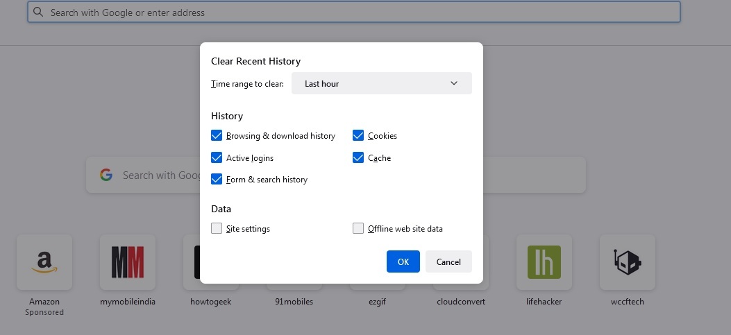 How to delete your Google Search Bar history?