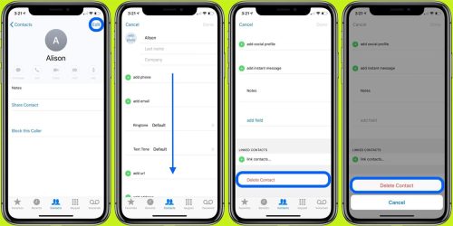 Here's how you can delete your contacts from an iPhone