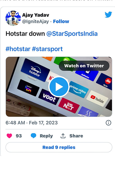 Disney + Hotstar India Down: Users complain streaming platform’s app ...
