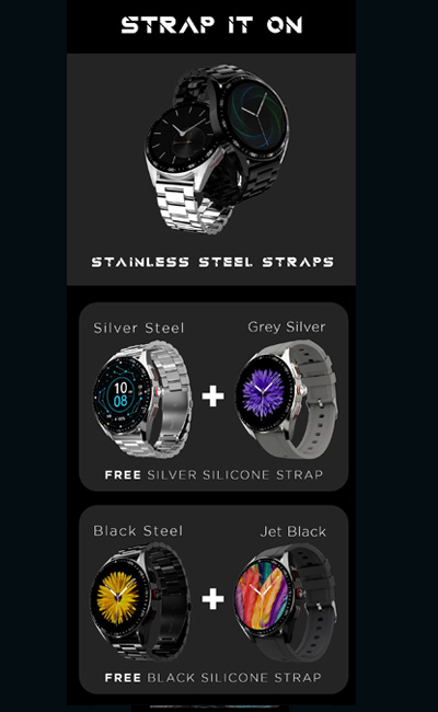 Fire-Boltt Invincible Plus Smartwatch with Bluetooth calling, 1.43-inch ...