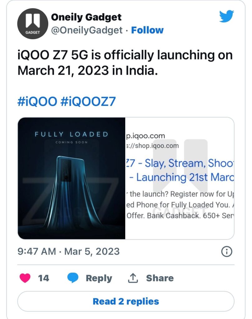 iQOO Z7 launch date in India revealed through brand ad, Emerges in ...