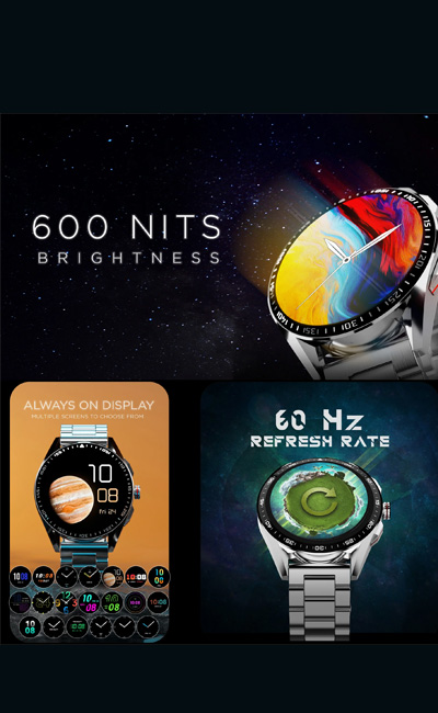 Fire-Boltt Invincible Plus Smartwatch with Bluetooth calling, 1.43-inch ...