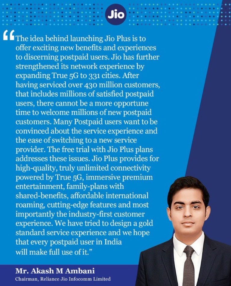 Jio Rs 399, Rs 699 monthly postpaid family plans announced with OTT ...