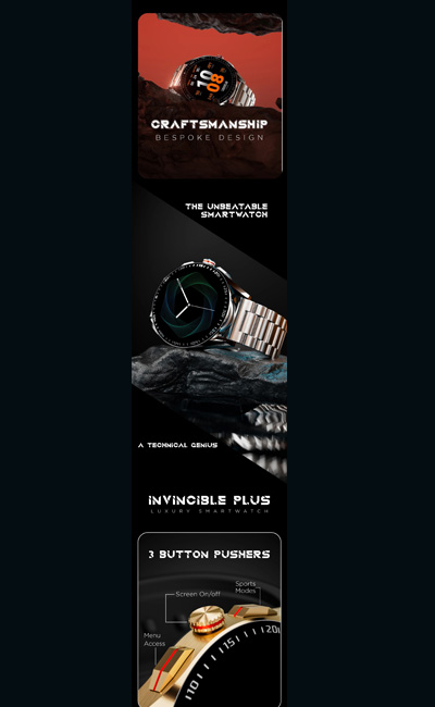 Fire-Boltt Invincible Plus Smartwatch with Bluetooth calling, 1.43-inch ...