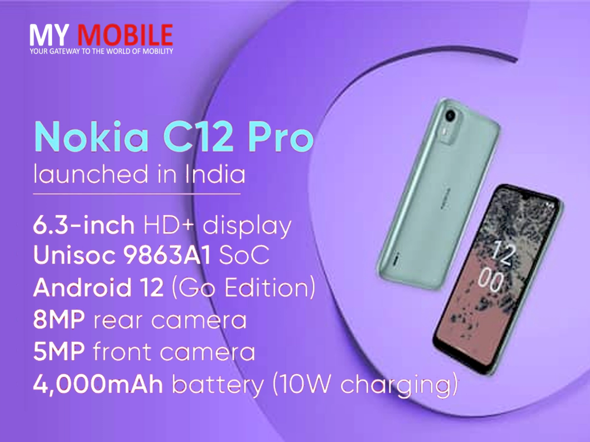 Nokia Launches Affordable 'C12 Pro' Smartphone In India with Android 12 (Go Edition), 6.3-inch ...