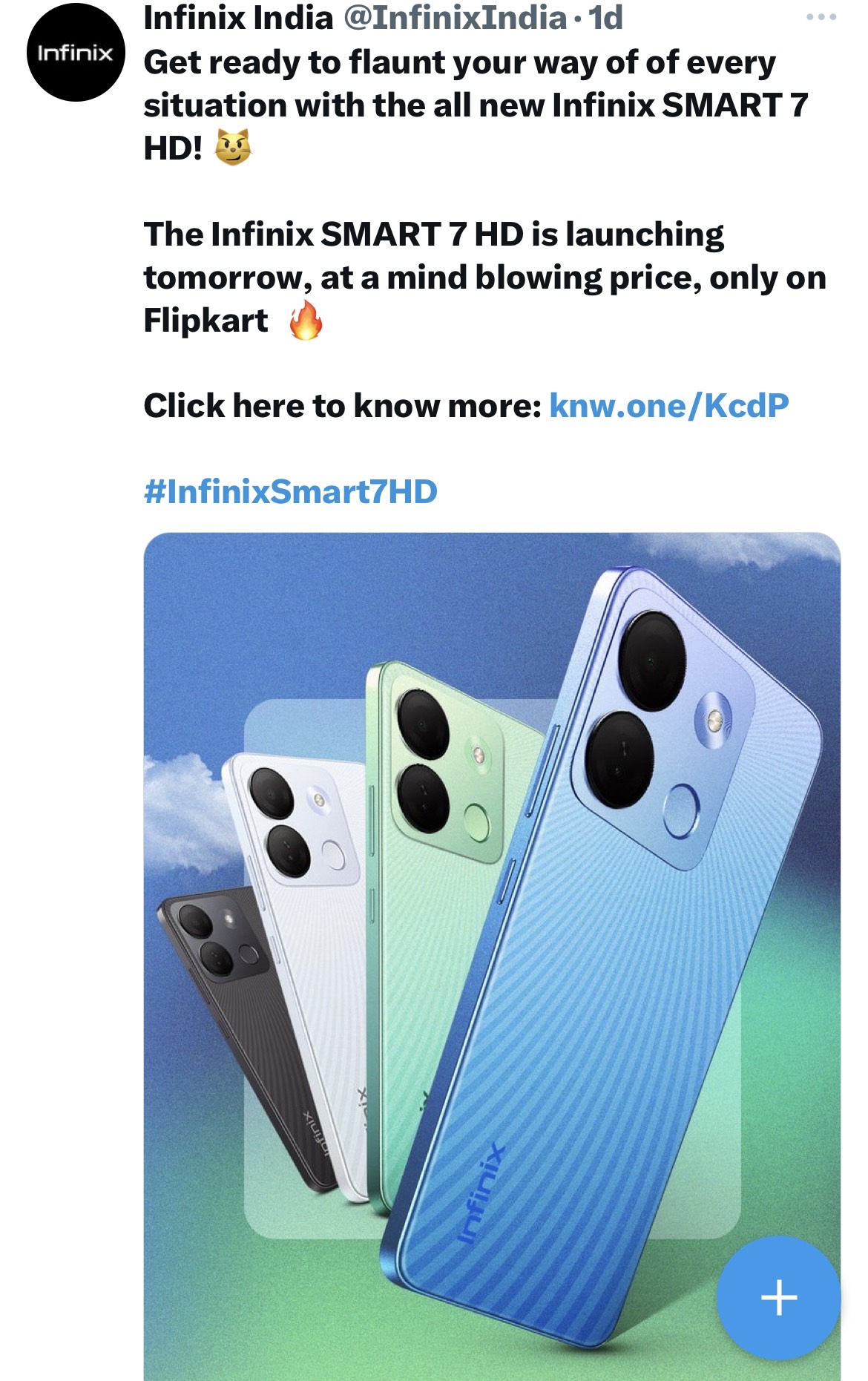 Infinix Smart 7 HD with 6.6-inch Display, 5000mAh Battery & Dual Rear ...