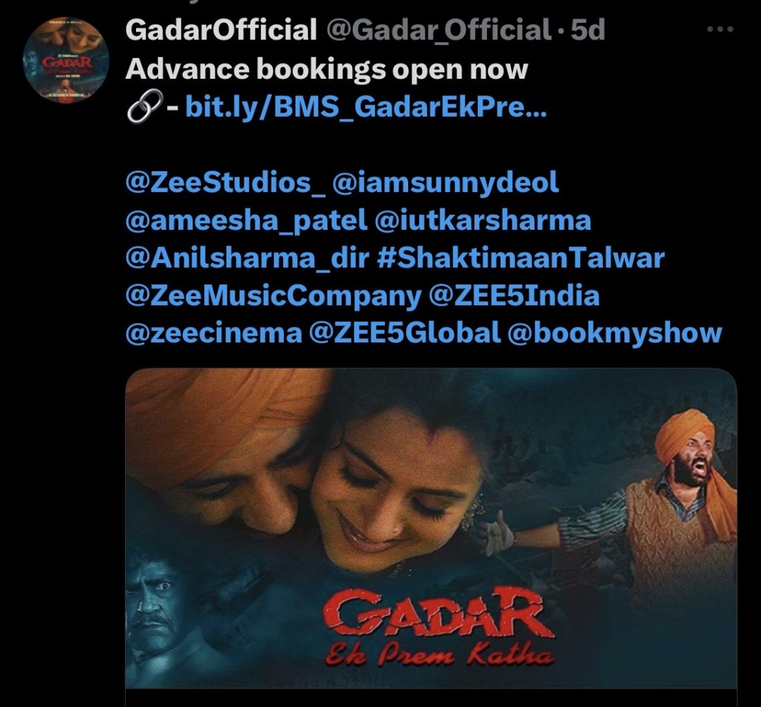 Gadar 2: The Katha Continues: Release Date, Trailer, Songs, Cast; Deol ...