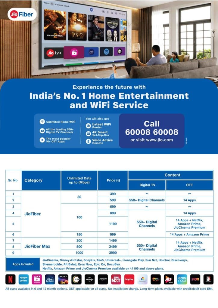 Jio AirFiber Announced with Speeds Up to 1 Gbps: Pricing, Features, and ...