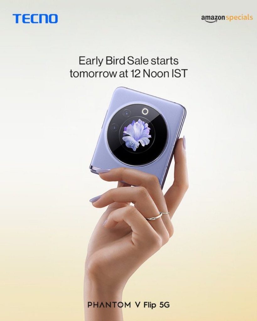 Tecno Phantom V Flip Early Bird Sale Starts Today on Amazon: Price in ...
