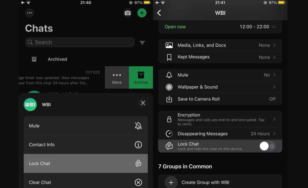 WhatsApp Beta for iOS Introduces Chat Lock Shortcut and Disappearing ...