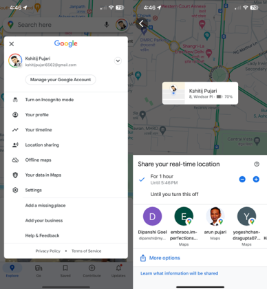 Google Maps Introduces Live Location Sharing Feature: How To Enable it ...