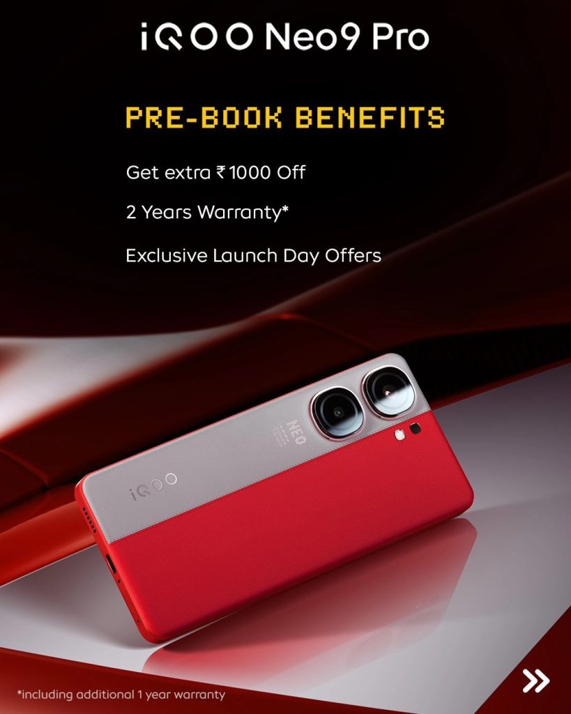 iQOO Neo 9 Pro Pre-Bookings To Start From February 8th Ahead of Launch ...