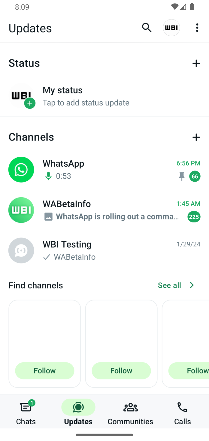 WhatsApp Android App to Soon Introduce Pinning Feature for Channels