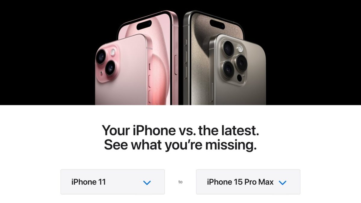 Apple Launches New Webpage to Highlight iPhone 15 Upgrade Benefits ~ My ...