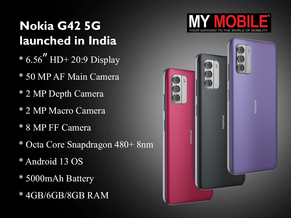 Nokia G42 5G 4GB RAM variant from HMD launched in India at just INR 9999: Availability, Features ...