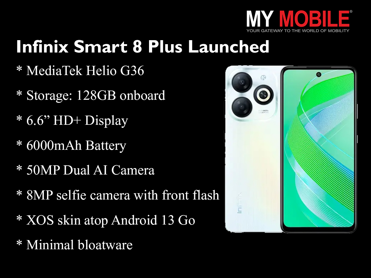 Infinix Smart 8 Plus Launched in India With Helio G36 SoC: Pricing ...