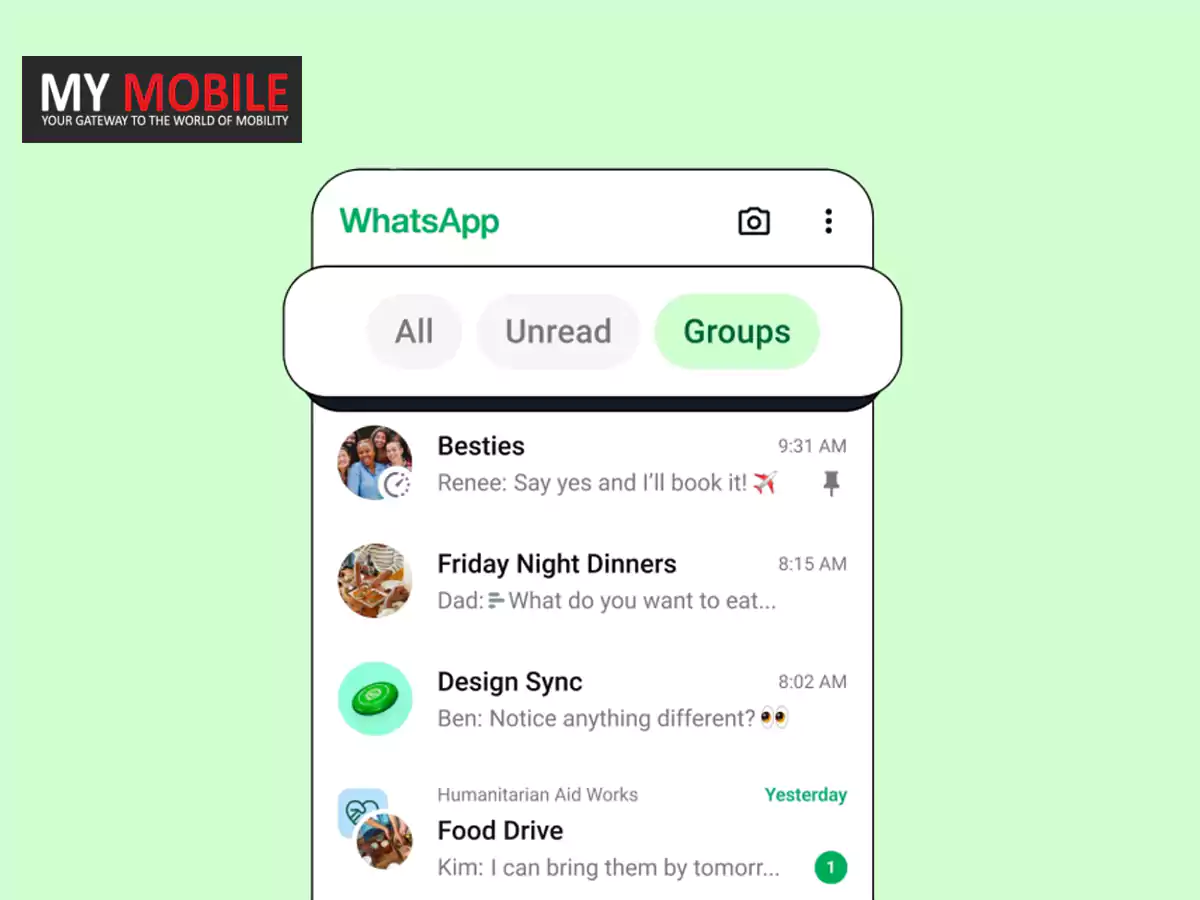 WhatsApp Enhances User Experience with New Chat Filters ~ My Mobile India WhatsApp Enhances User Experience with New Chat Filters ~ My Mobile India