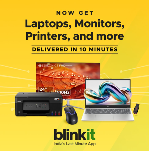 Blinkit Now Delivers Laptops, Monitors and Printers in 10 Minutes ~ My ...