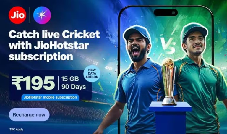 ICC Champions Trophy 2025 - Reliance Jio Launches Rs 195 JioHotstar Plan ~ My Mobile India