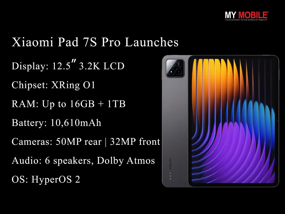 Xiaomi Pad 7S Pro Launches with 12.5-Inch Display, 120W Charging and XRing O1 Chip ~ My Mobile India