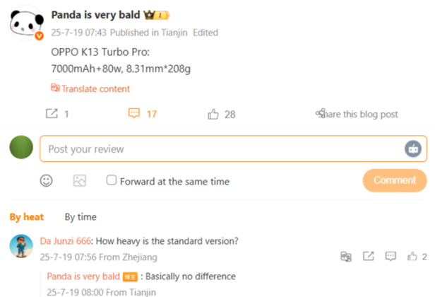 Oppo K13 Turbo and K13 Turbo Pro Full Specs Leaked Ahead of Launch ~ My ...