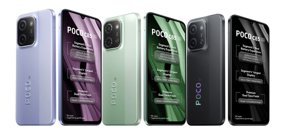 POCO C85 5G Launched in India, Features Dimensity 6300, 120Hz Display ...