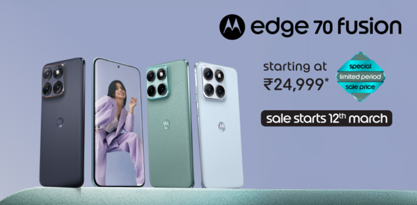 Motorola Edge 70 Fusion Goes on Sale in India Today - Price, Offers ...